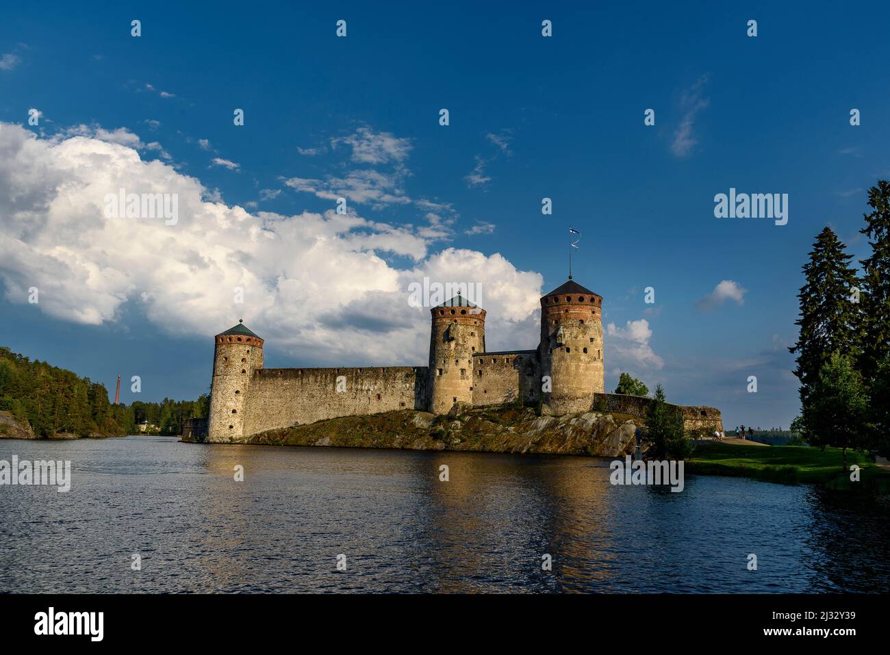 Olavinlinna Castle in Savonlinna, Finland Stock Photo - Alamy