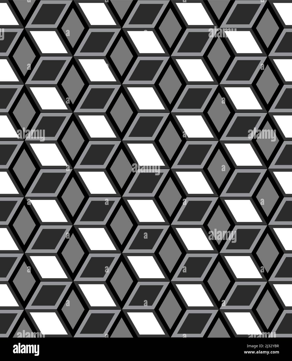 Seamless repeating isometric pattern of cubes Stock Vector Image & Art ...