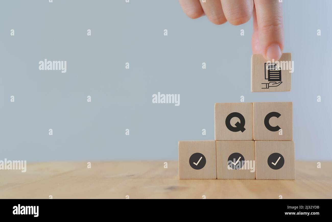 Quality control (QC) concept. For business and industry. Standard ...