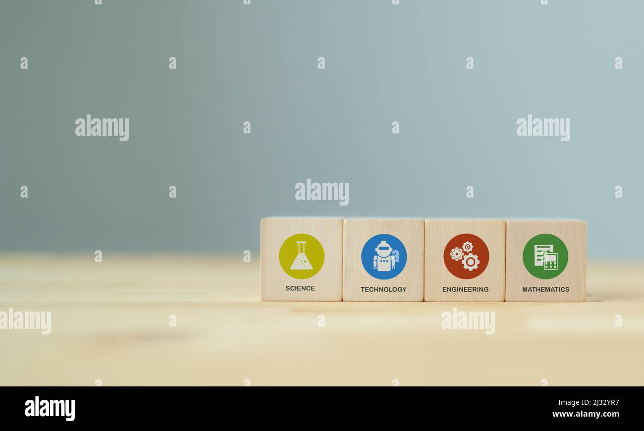 STEM concept. Science, technology, engineering, mathematics education ...