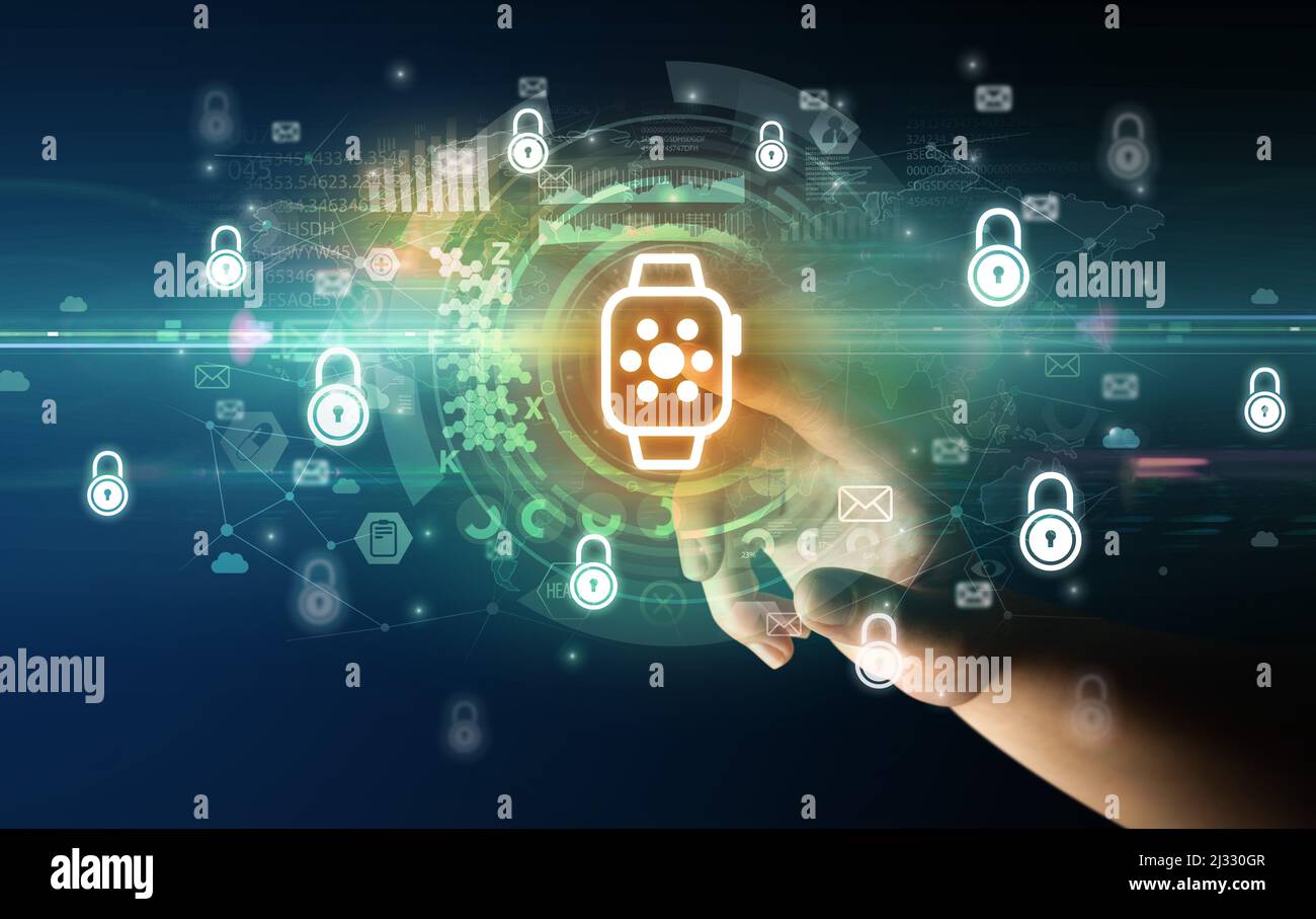 touching with soft gesture multimedia screen with future technology ...