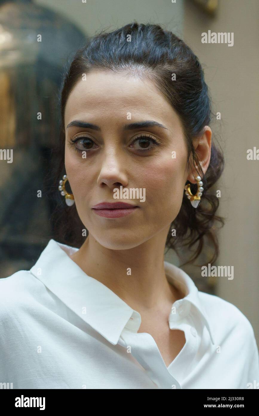 Actress Cansu Dere poses during her presentation as the new ambassador ...