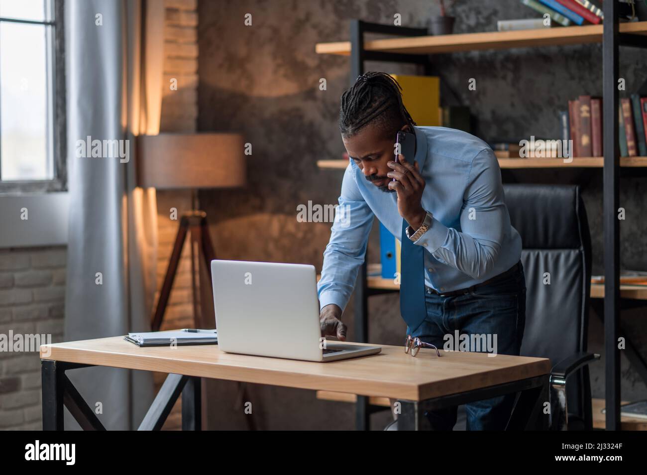 Concentrated on typing hi-res stock photography and images - Alamy