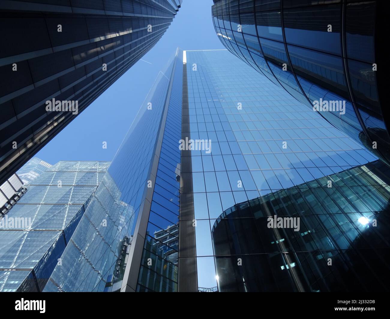 A low angle shot of skyscraper apartments Stock Photo - Alamy