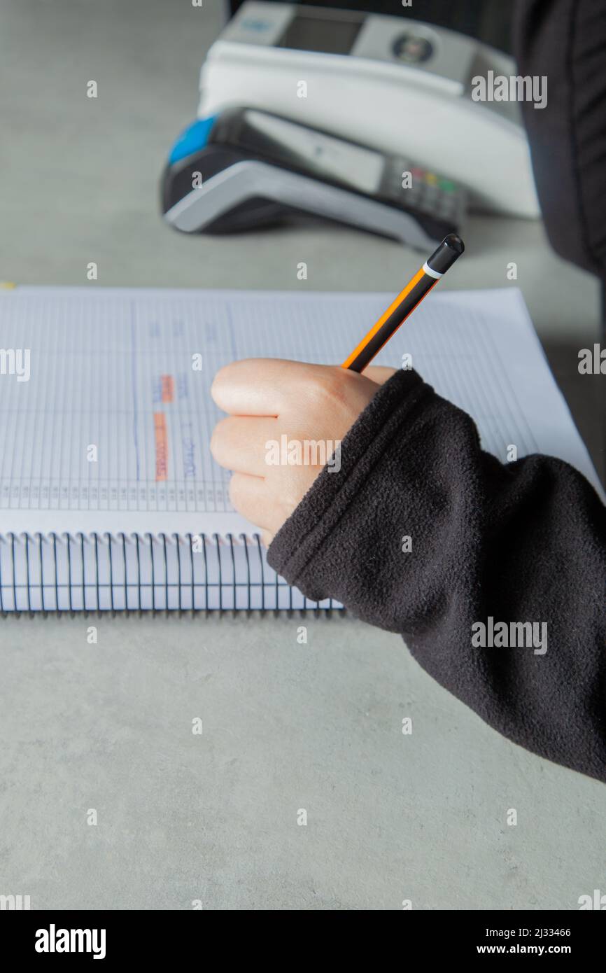 Autograph notebook hi-res stock photography and images - Alamy