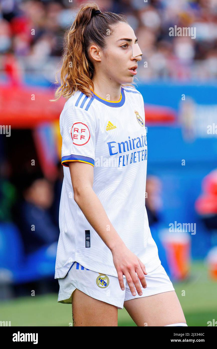 BARCELONA - MAR 13: Olga Carmona in action during the Primera Iberdrola ... BARCELONA - MAR 13: Olga Carmona in action during the Primera Iberdrola ...