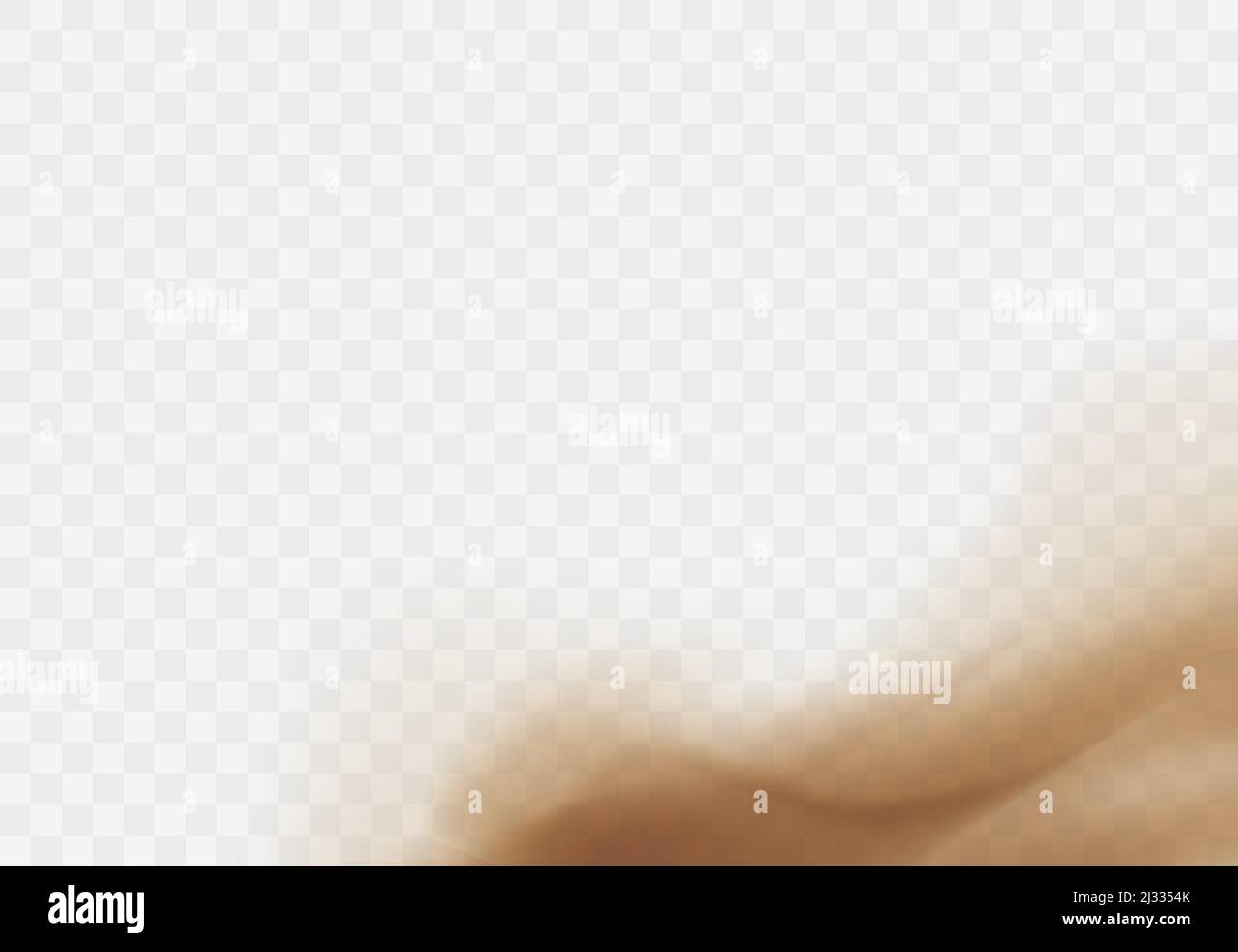 Desert sandstorm, brown dusty cloud or dry sand flying with gust of ...