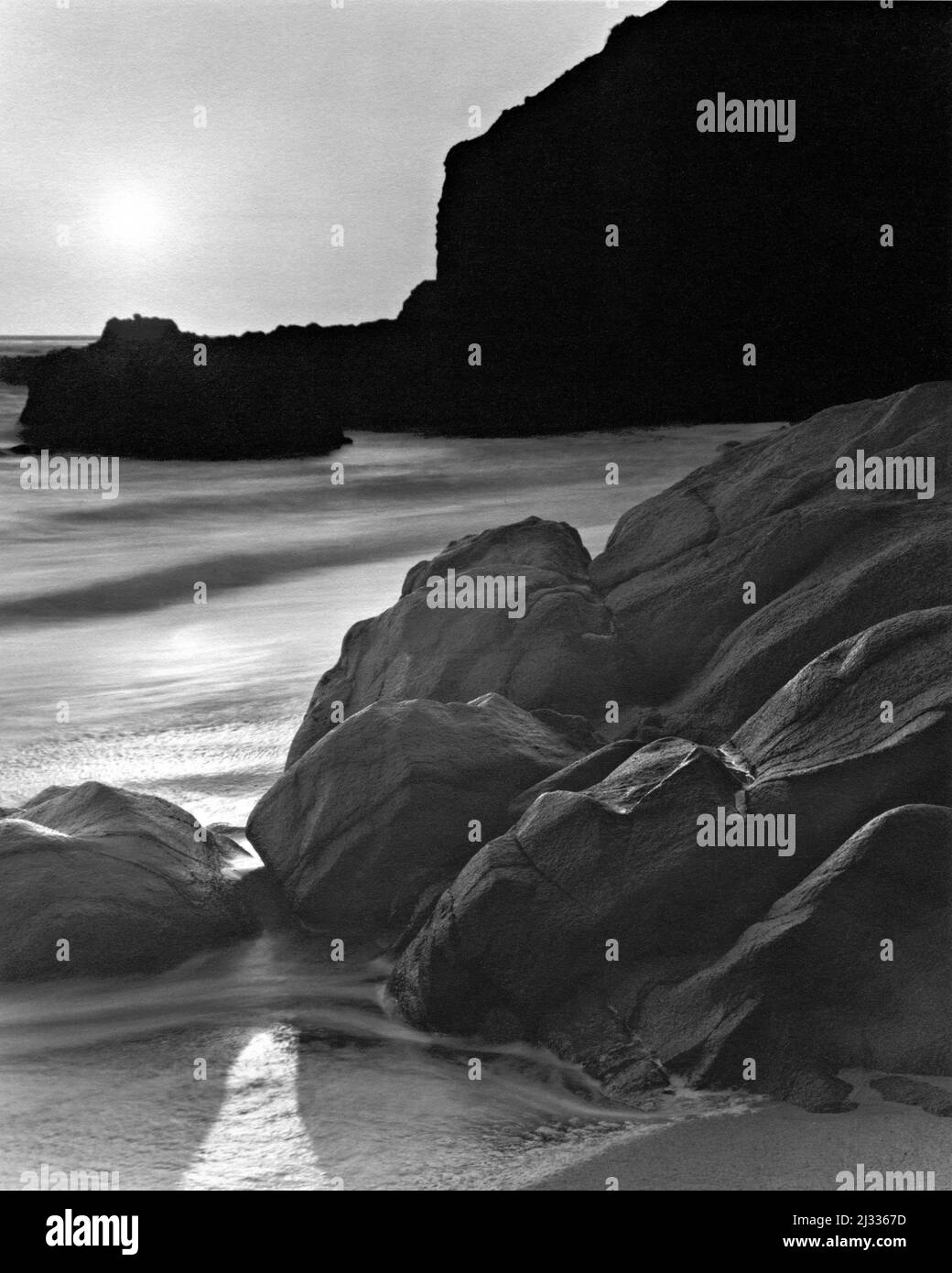 Rock formations by the sea rock formations by the sea Black and White ...