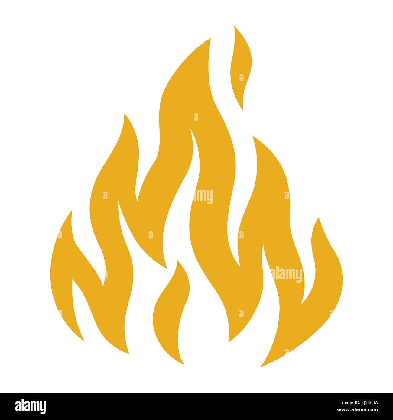 Illustration of abstract stylized fire. Decorative element for design ...