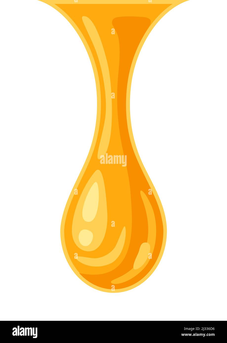 Illustration of honey drop. Image for food and agricultural industry ...