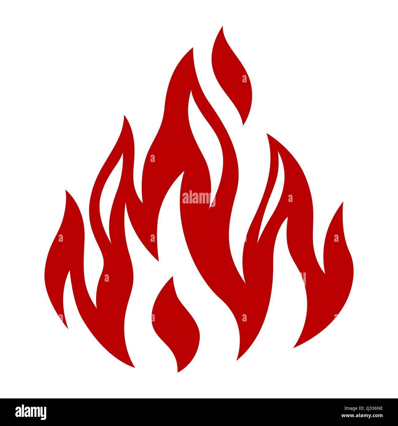 Illustration of abstract stylized fire. Decorative element for design ...