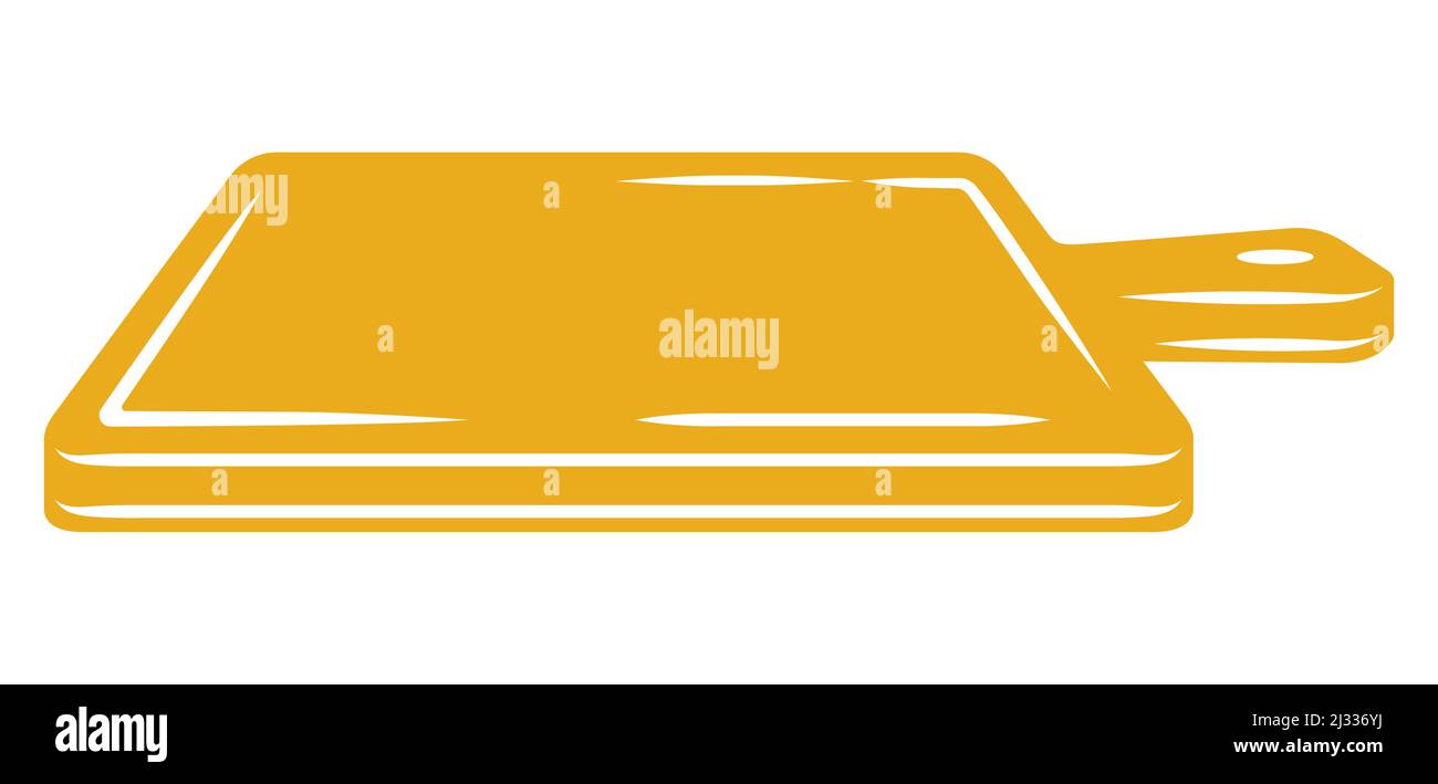 Illustration of cooking cutting board. Kitchen and restaurant utensil ...