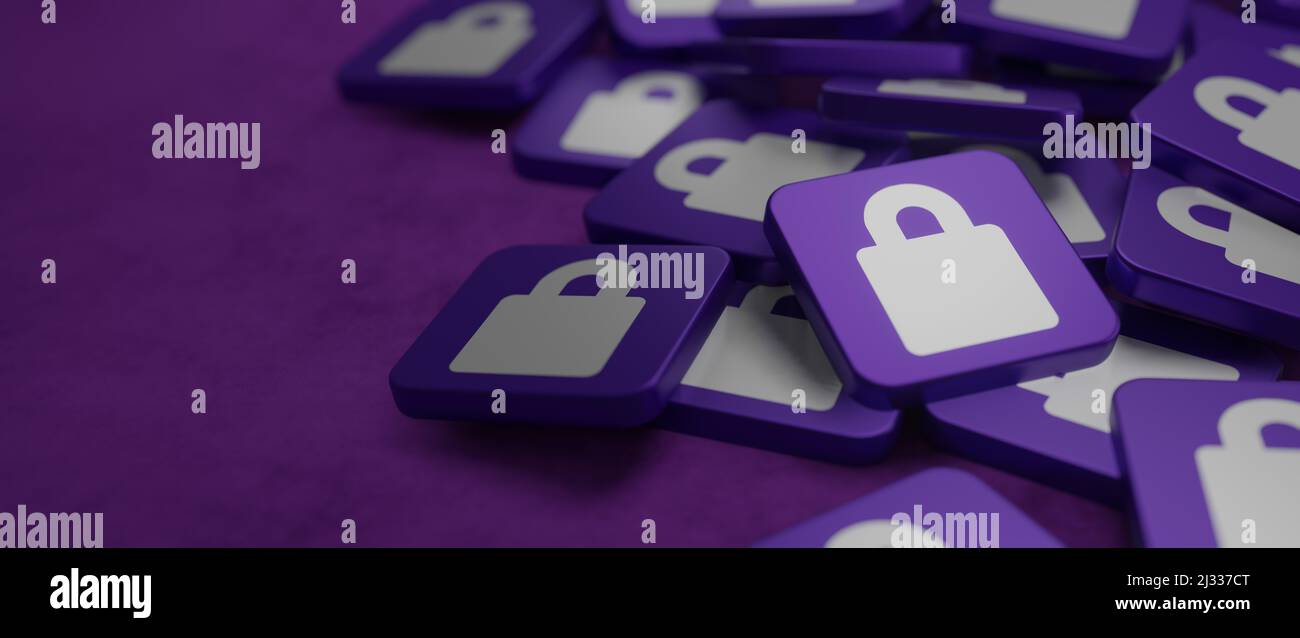 Personal data security cyber data or information privacy concept in ...