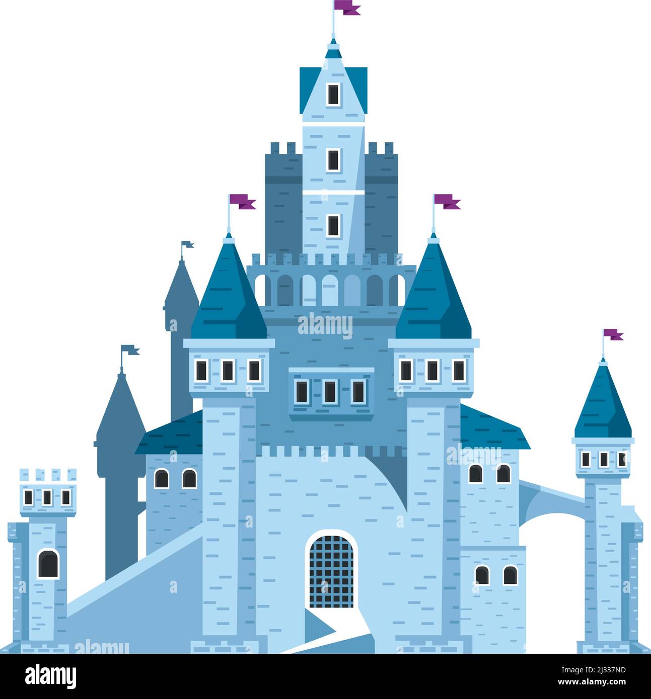 blue stone castle Stock Vector Image & Art - Alamy