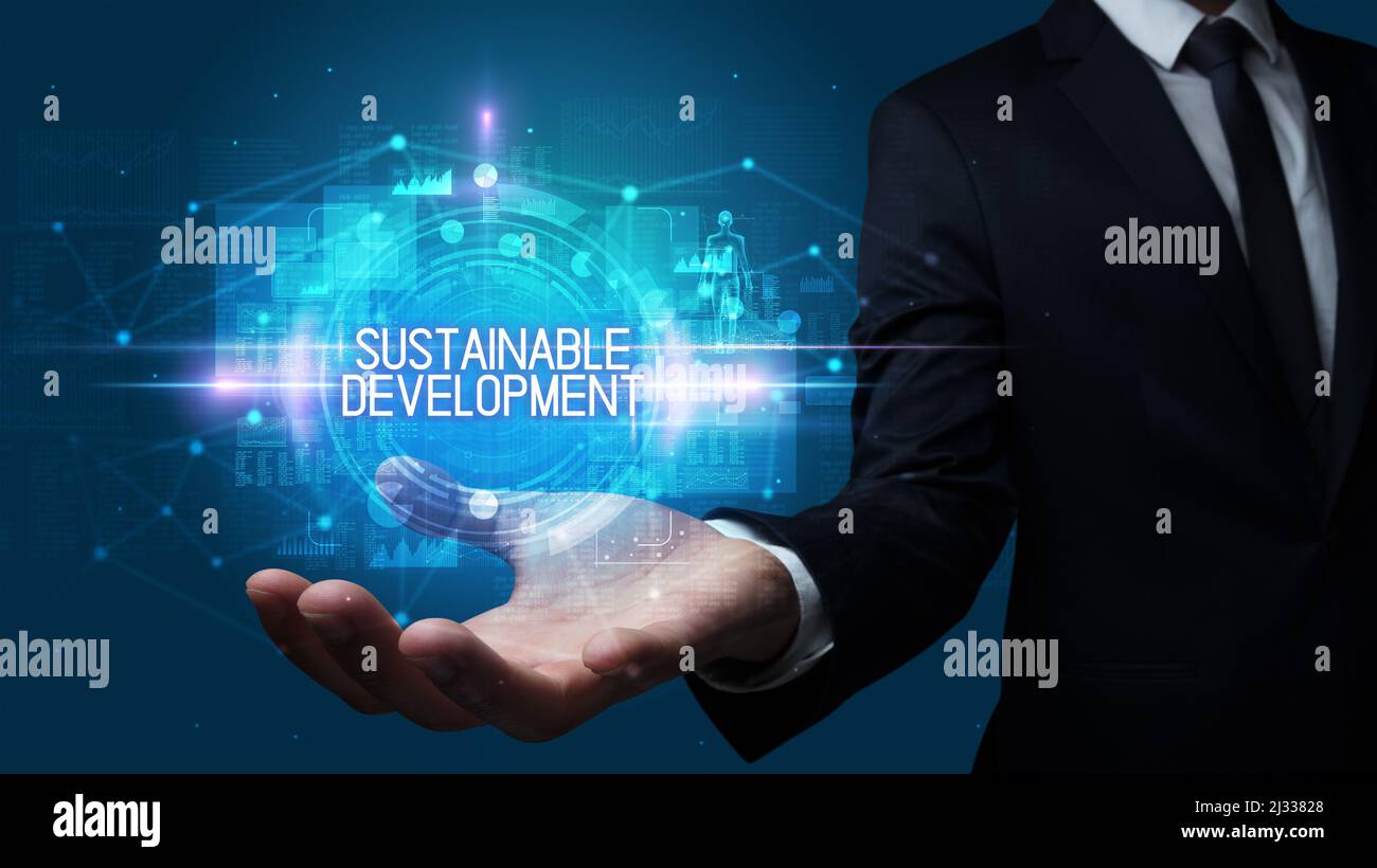 Man hand holding digital technology concept Stock Photo - Alamy