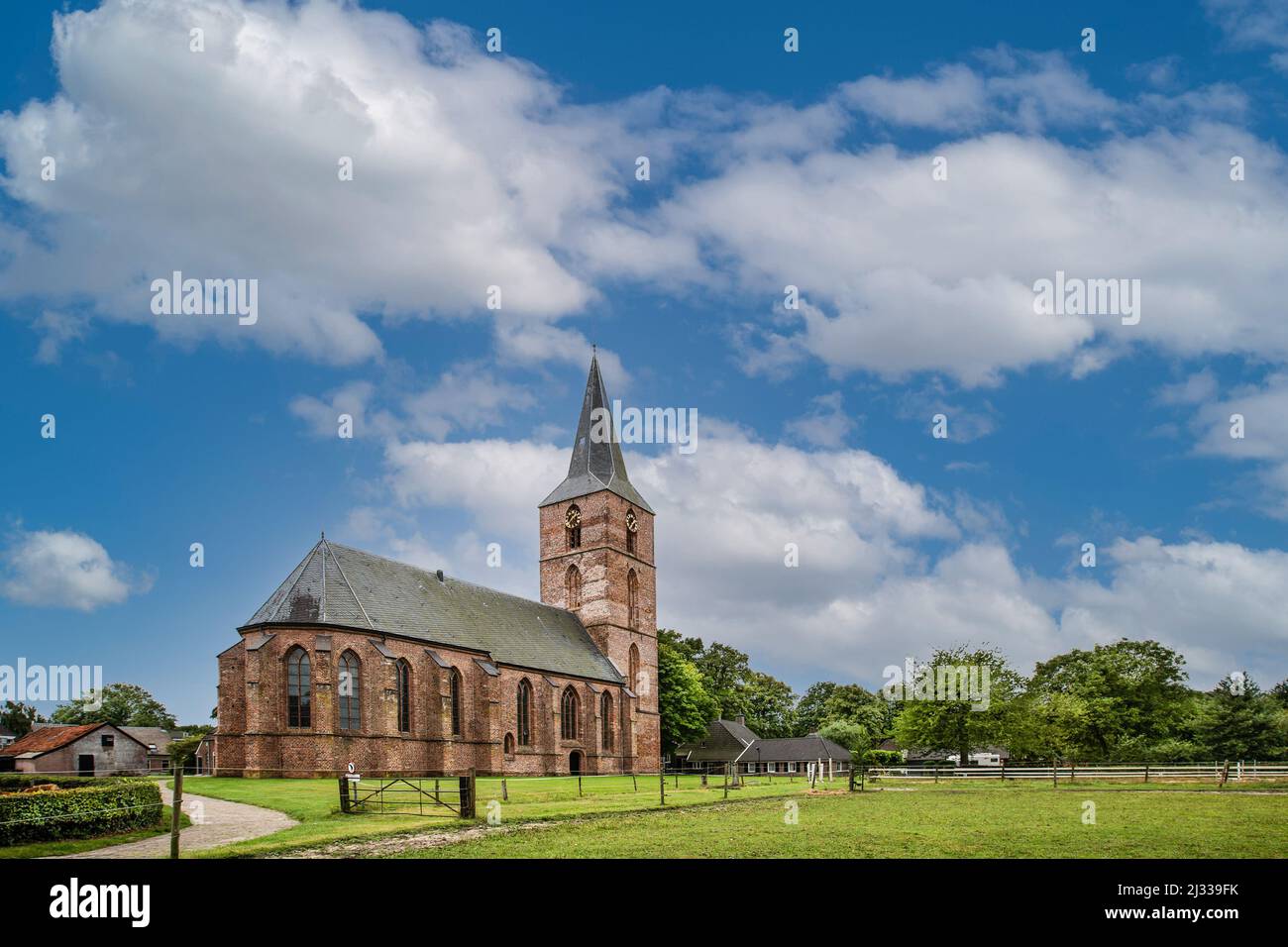 The Jacobus Church in the city of Rolde is a late medieval restored ...