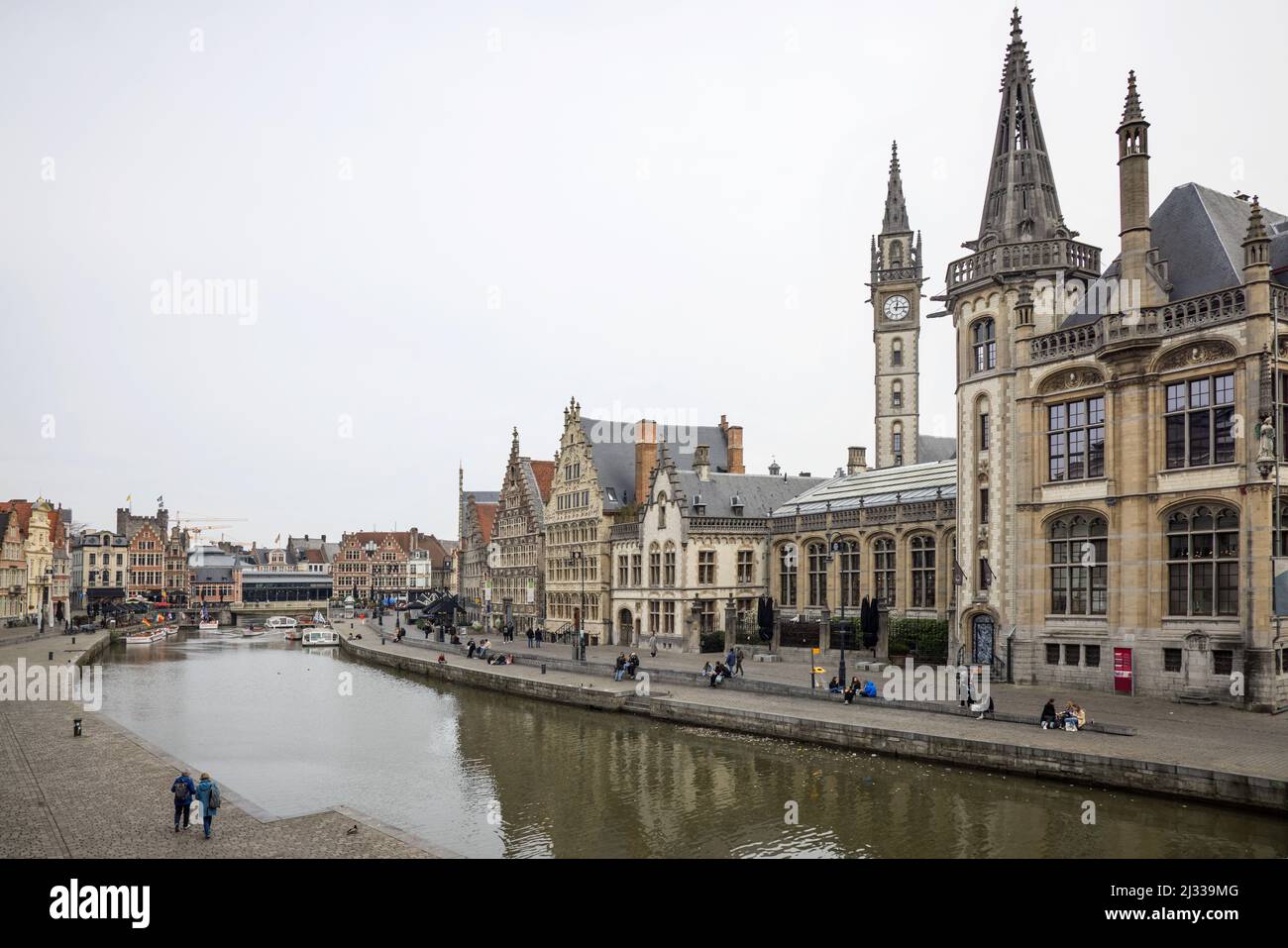Church beside river leie hi-res stock photography and images - Alamy