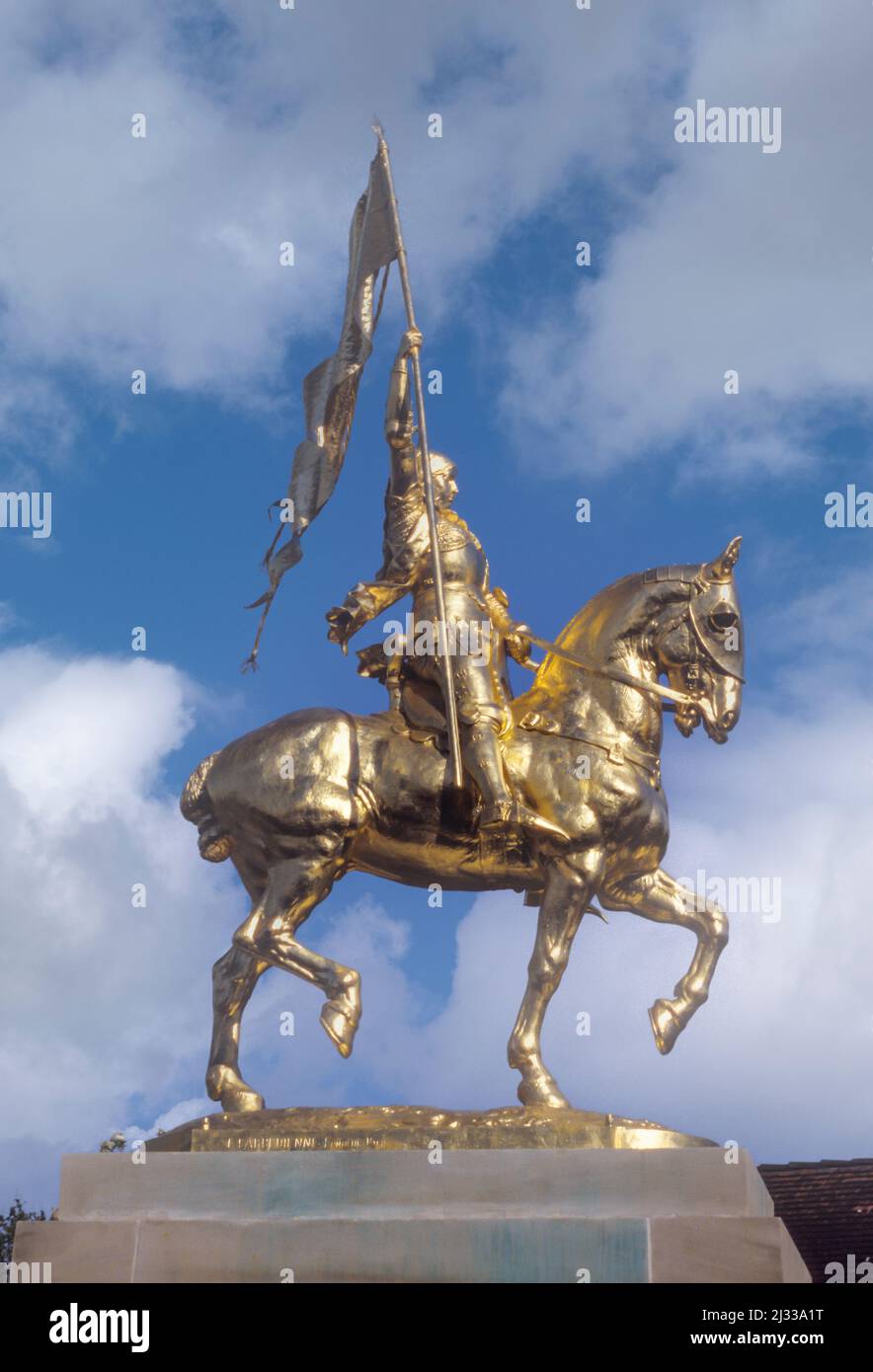 French Quarter, New Orleans, Louisiana. Joan of Arc Statue, Decatur ...