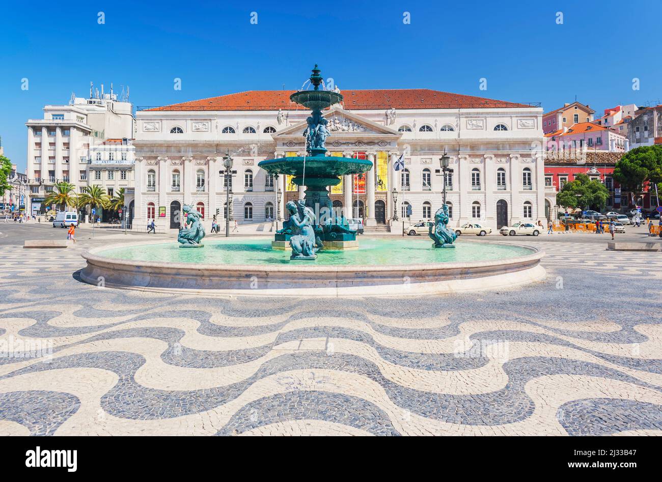 Rossio Square, Lisbon, Portugal Stock Photo - Alamy