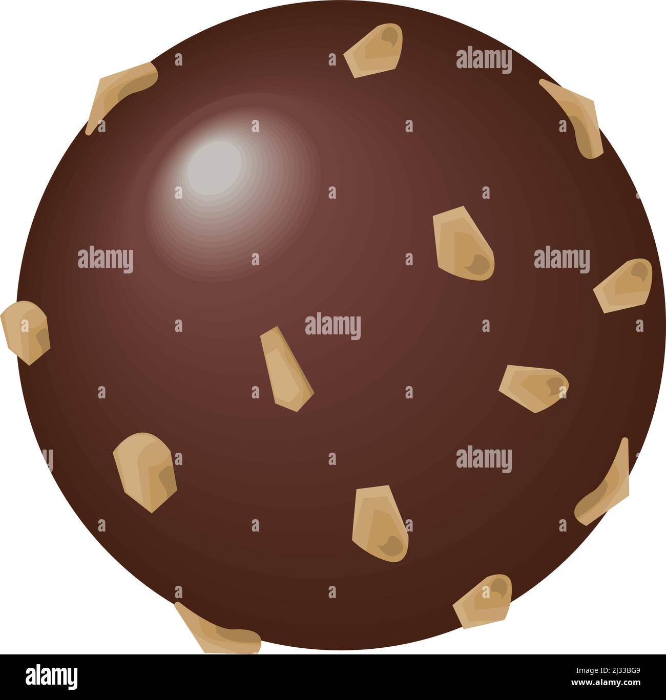 sphere of chocolate Stock Vector Image & Art - Alamy