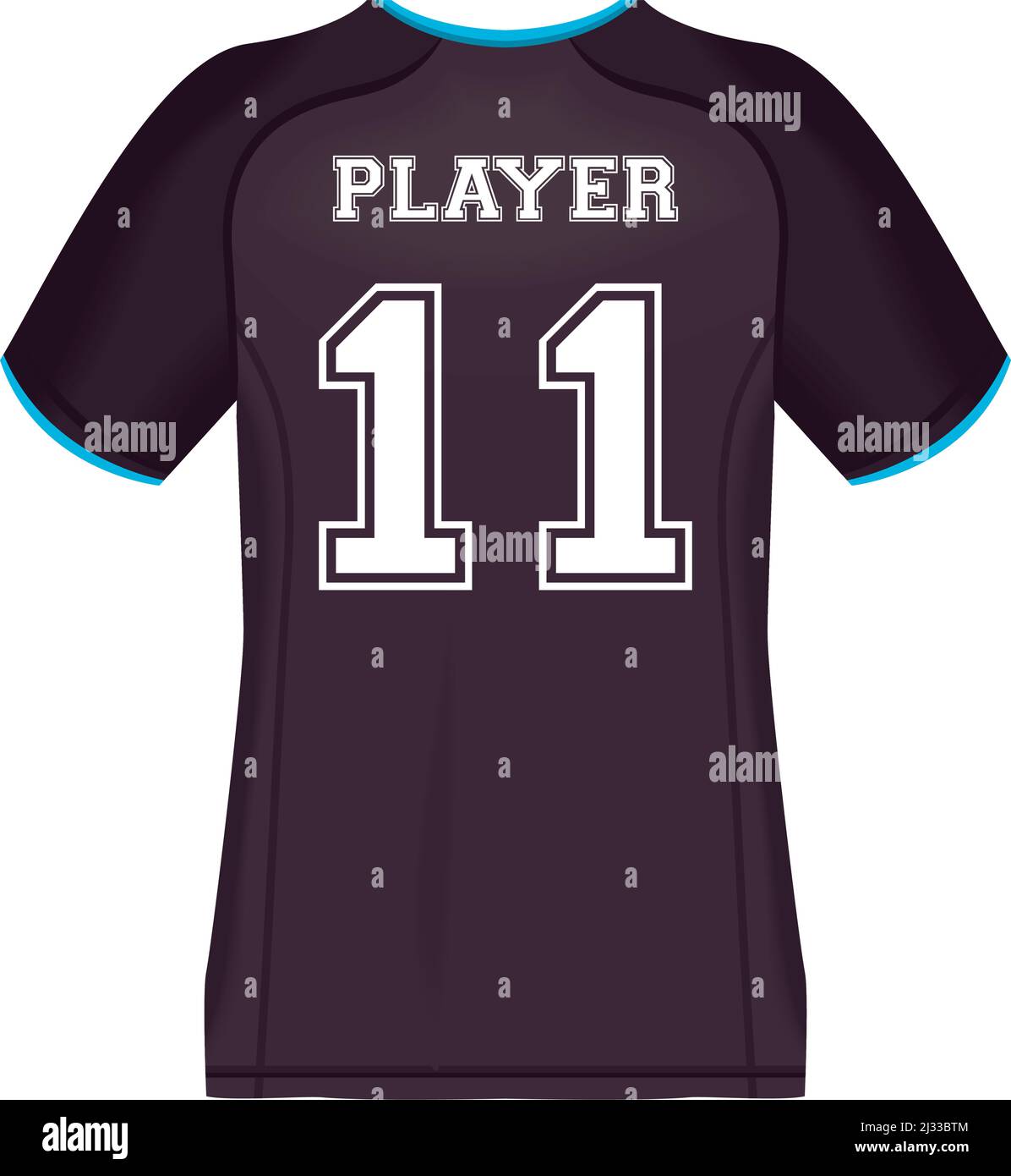 jersey back with number Stock Vector Image & Art - Alamy