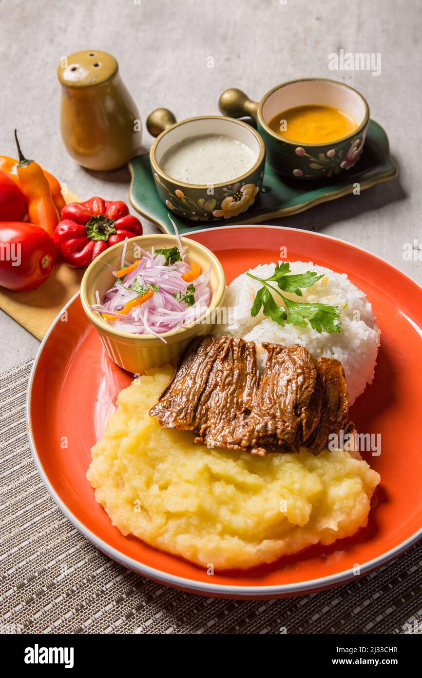 Peruvian food buffet table Assorted dishes gourmet cuisine Peru ...