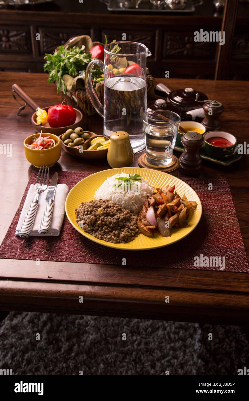 Peruvian food buffet table Assorted dishes gourmet cuisine Peru ...