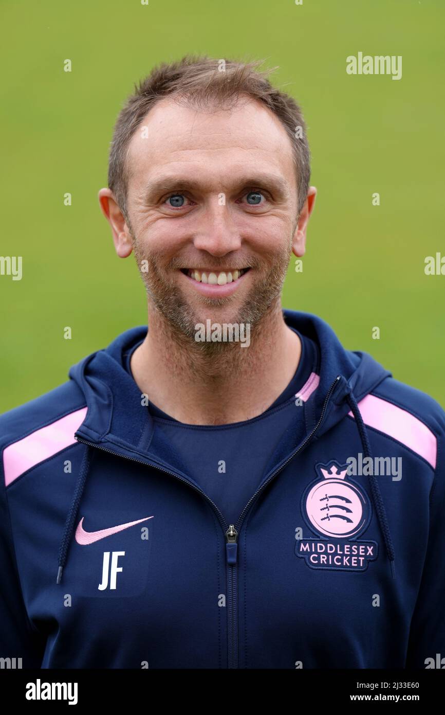 Middlesex's coach James Fleming during a photocall at Lord's, London ...