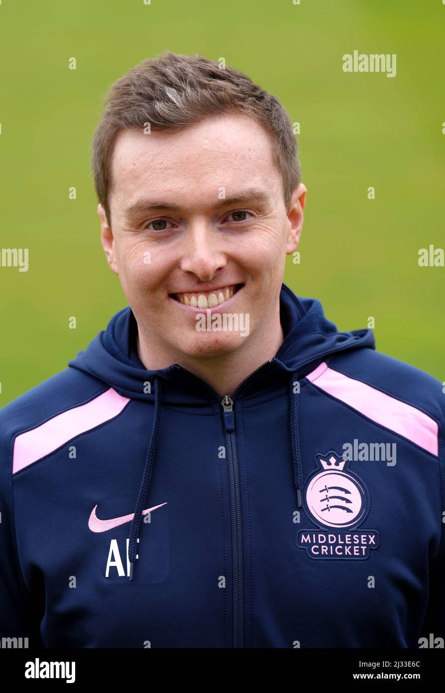 Middlesex's Alex Fraser during a photocall at Lord's, London. Picture ...