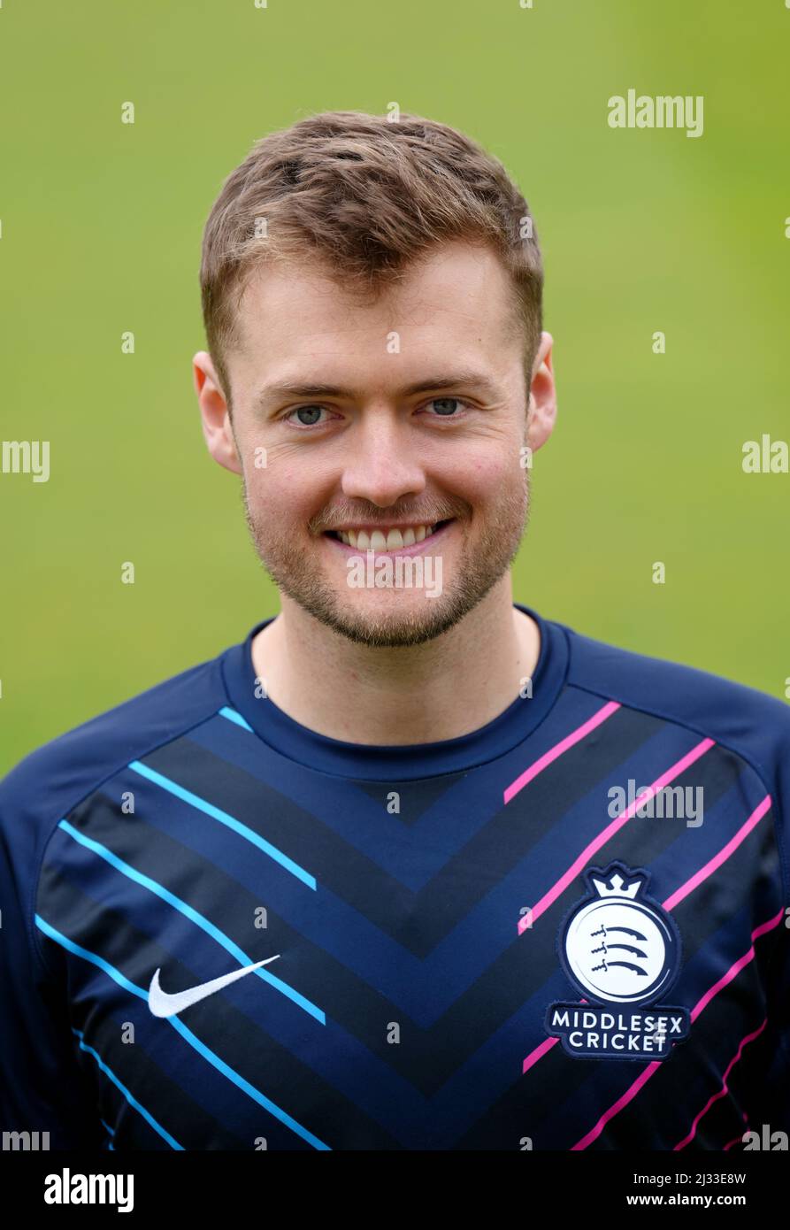 Middlesex's Tom Helm during a photocall at Lord's, London. Picture date ...