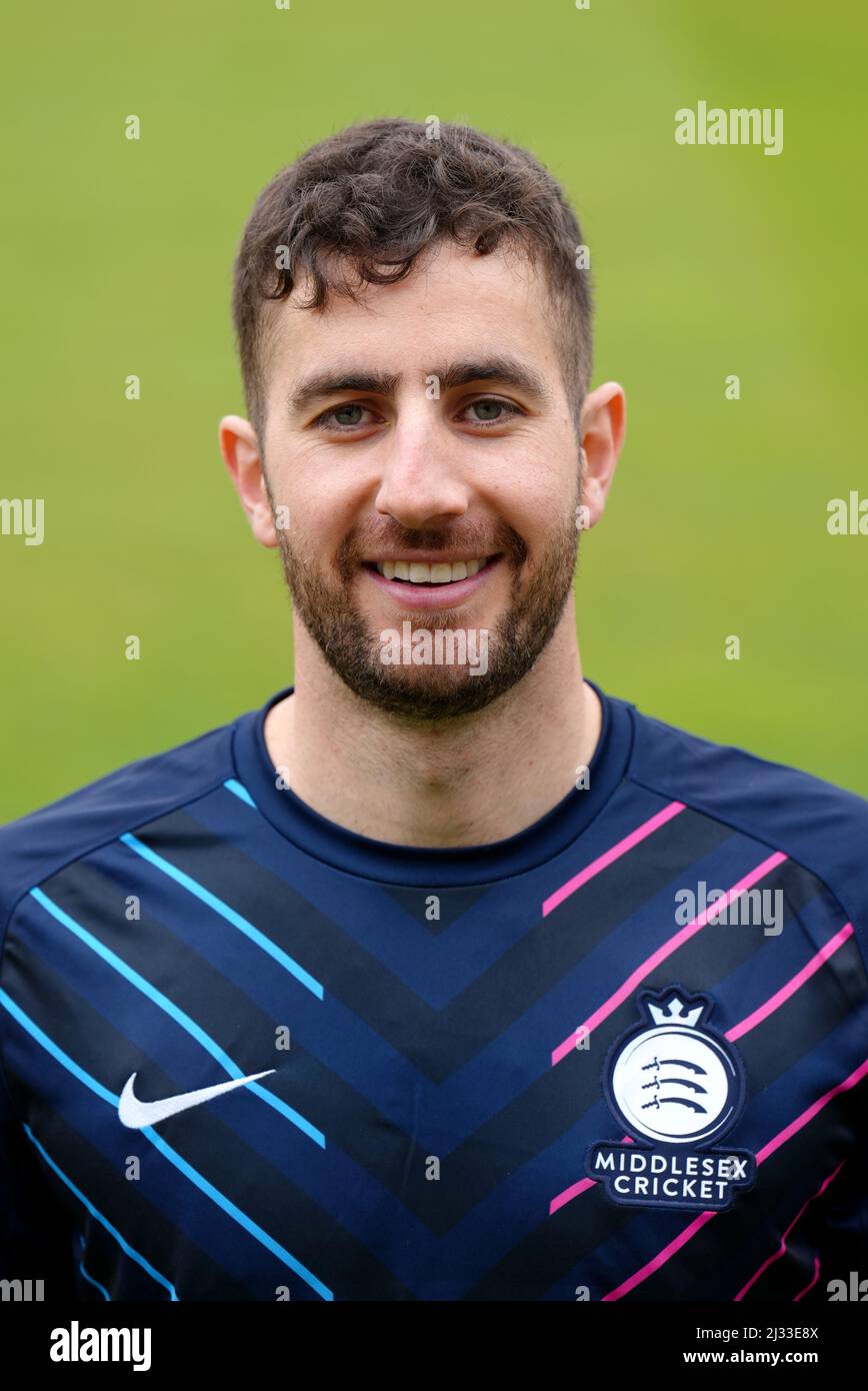 Middlesex's Stephen Eskinazi during a photocall at Lord's, London ...