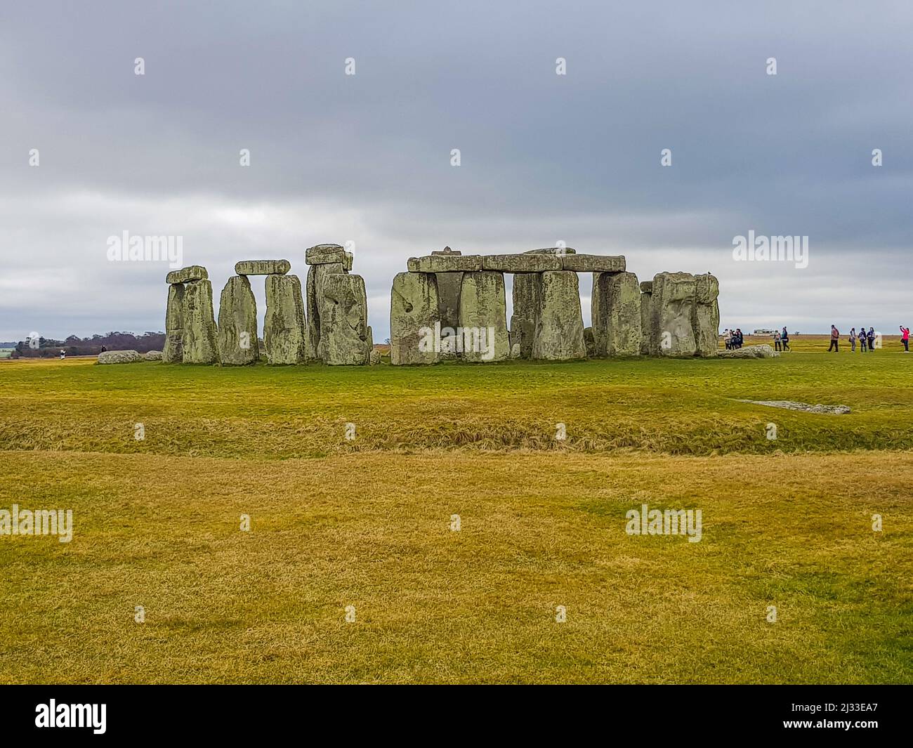 Stonehenge prehistoric monument on Salisbury Plain in Wiltshire ...