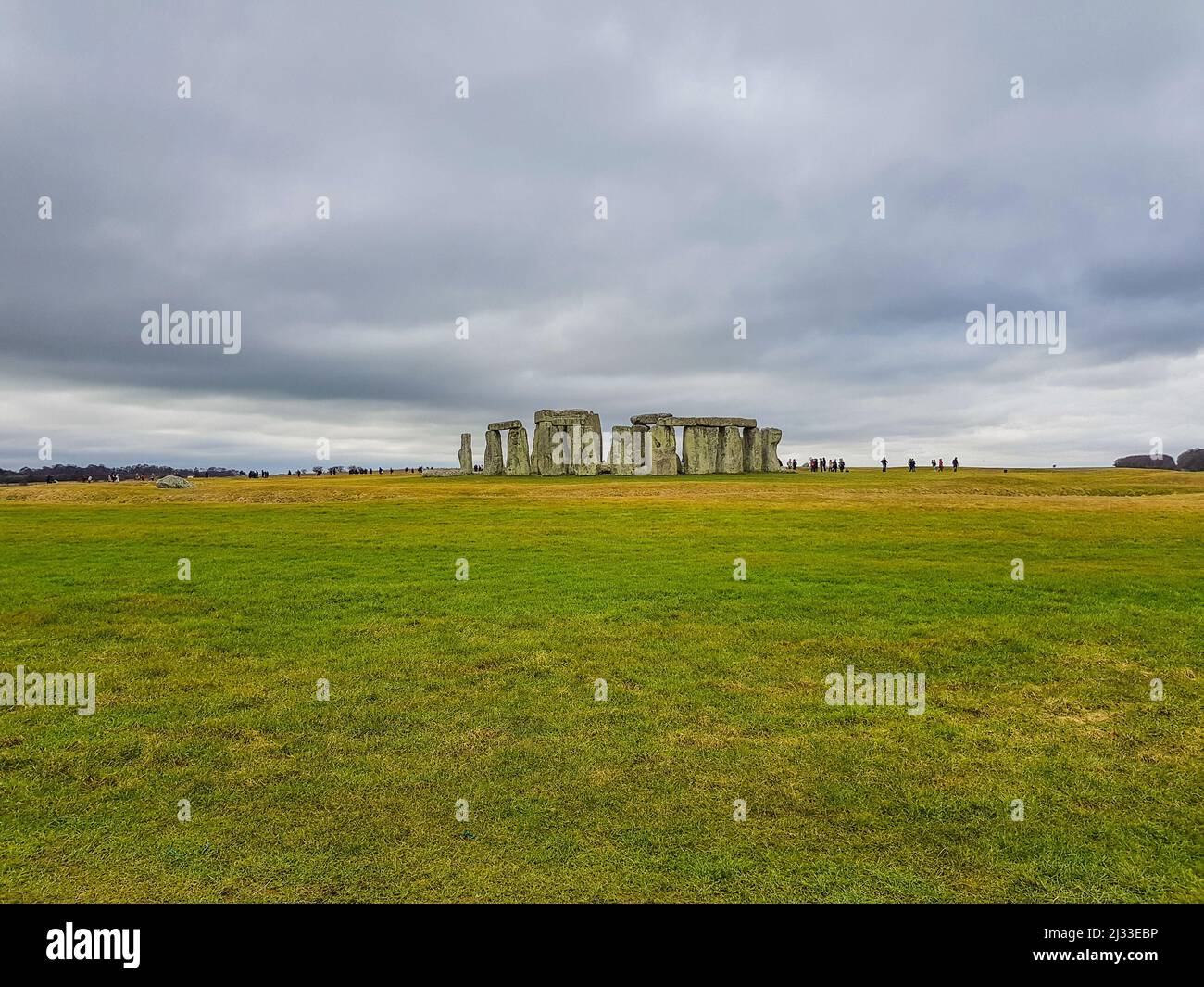 Stonehenge prehistoric monument on Salisbury Plain in Wiltshire ...