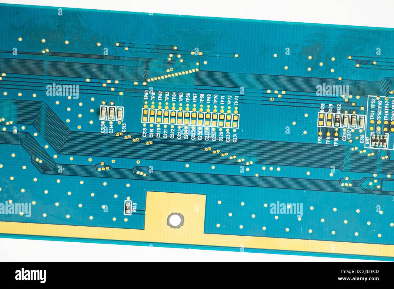 An electronic motherboard and isometric processor and microchip ...