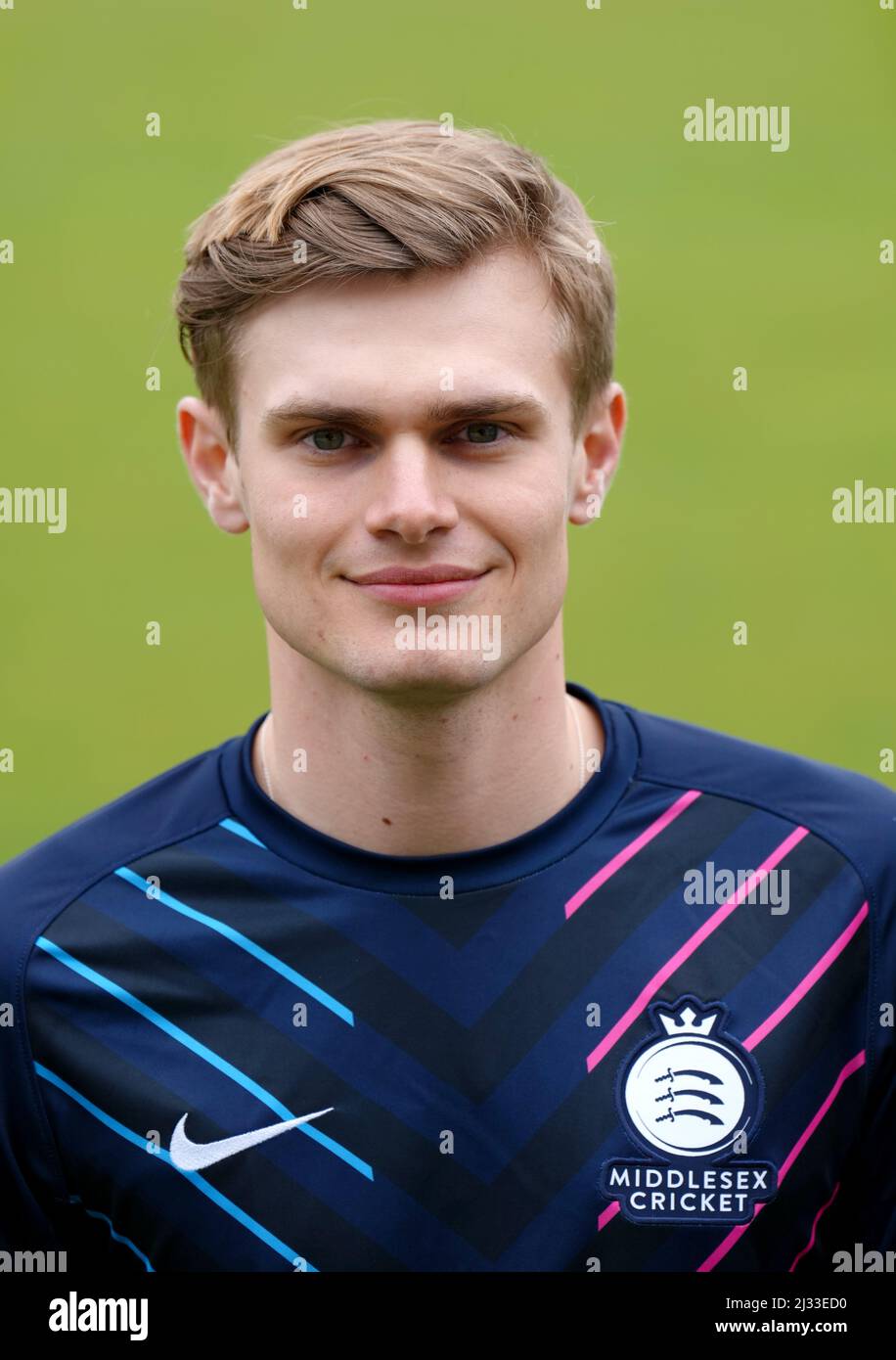 Middlesex's Blake Cullen during a photocall at Lord's, London. Picture ...