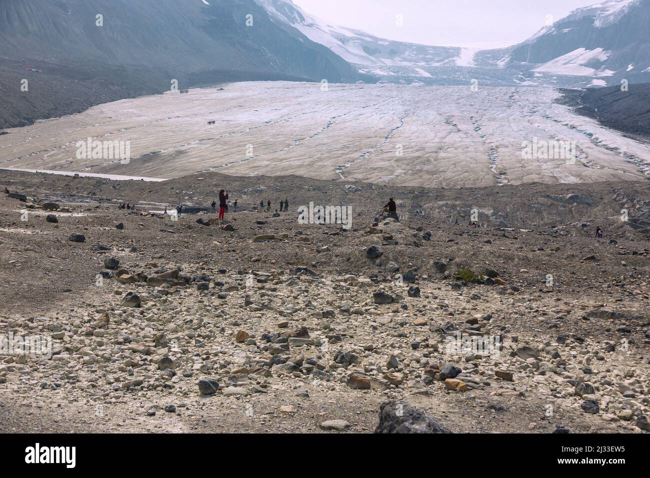 Jasper National Park; Columbia Icefield; Athabasca Glacier Stock Photo ...