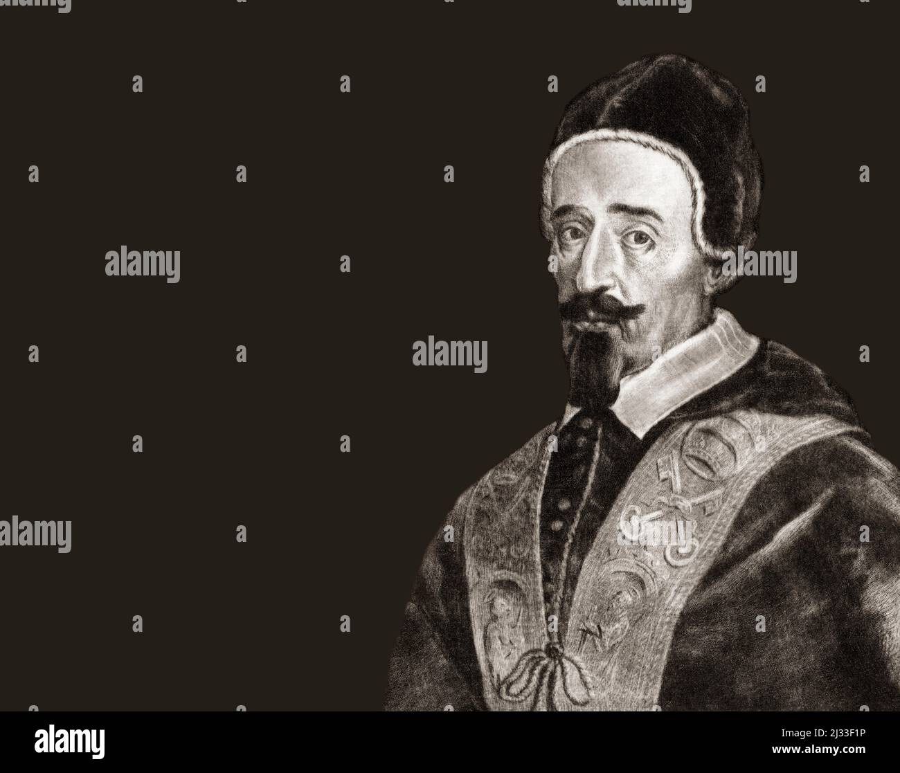 Pope Alexander VII., 1599 – 1667, born Fabio Chigi Stock Photo - Alamy