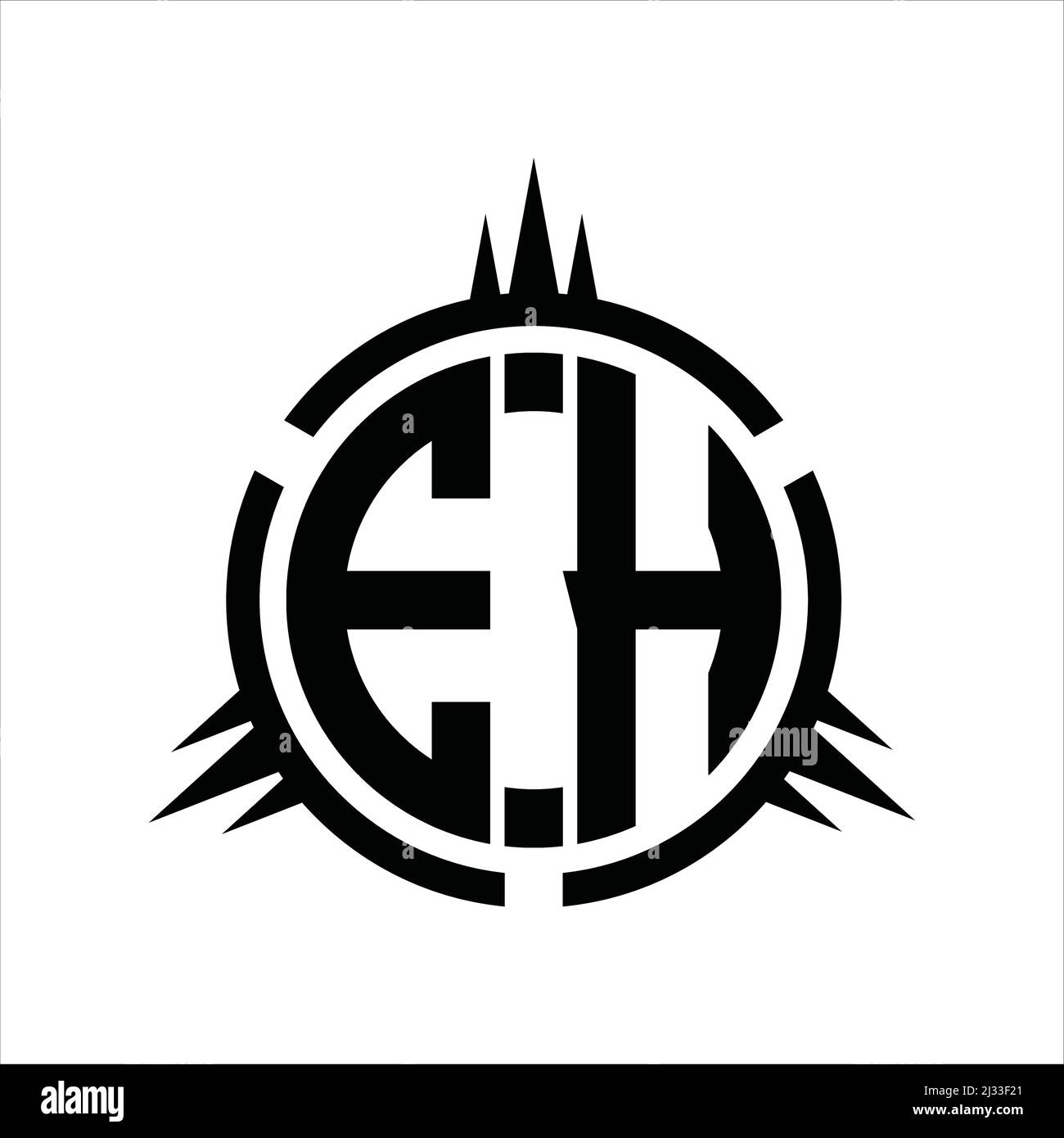 EH Logo monogram isolated on circle element design template Stock Vector Image & Art - Alamy