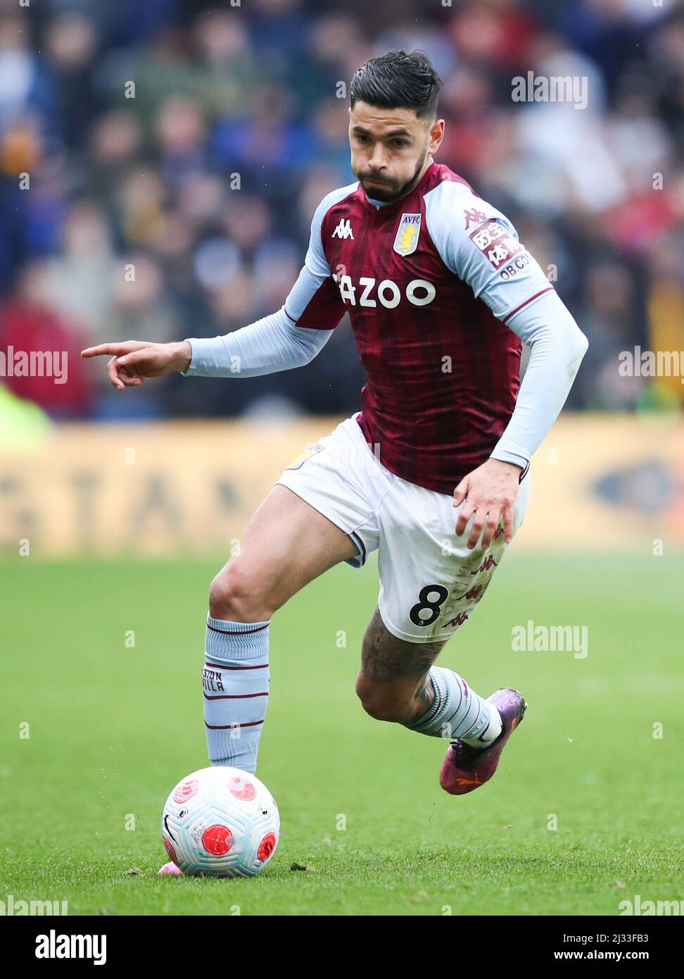 Aston Villa's Morgan Sanson during the Premier League match at the ...