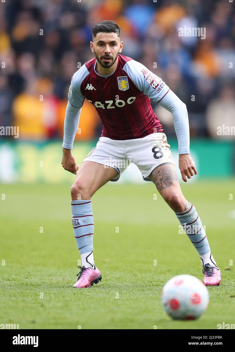 Aston Villa's Morgan Sanson during the Premier League match at the ...