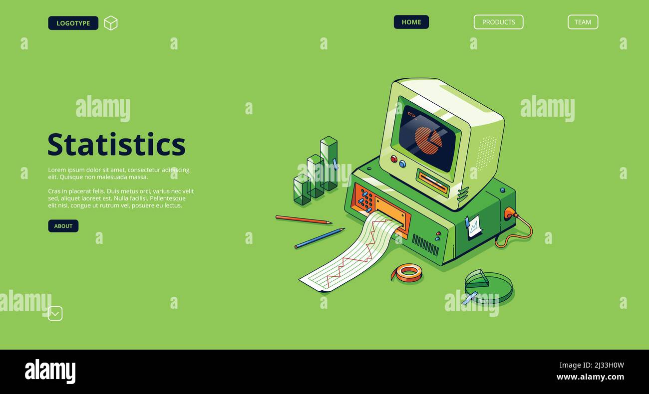 Statistics banner. Service for data analysis and research, statistical ...