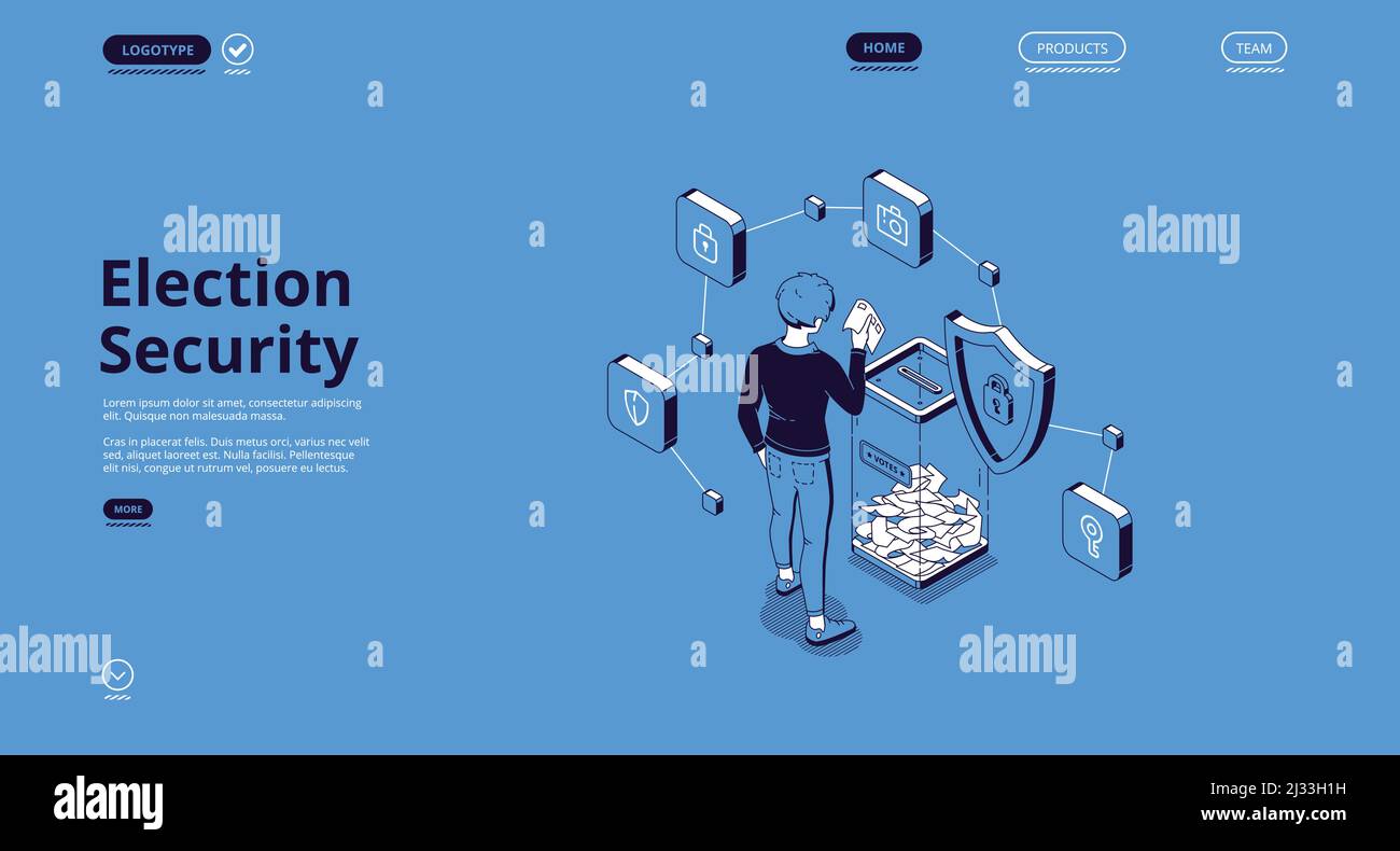 Voting security Stock Vector Images - Alamy