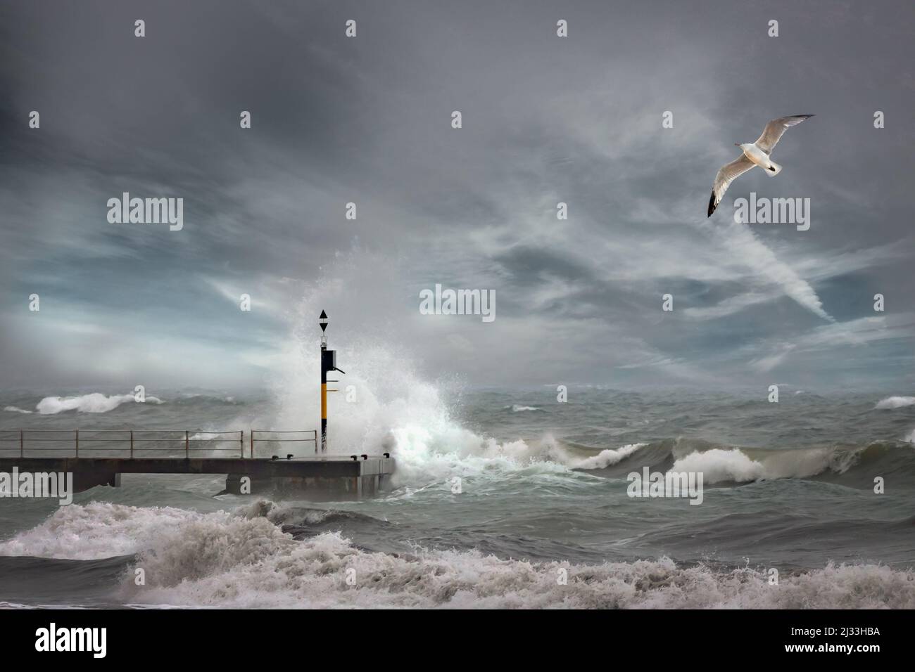 Waves at sea storm hi-res stock photography and images - Alamy