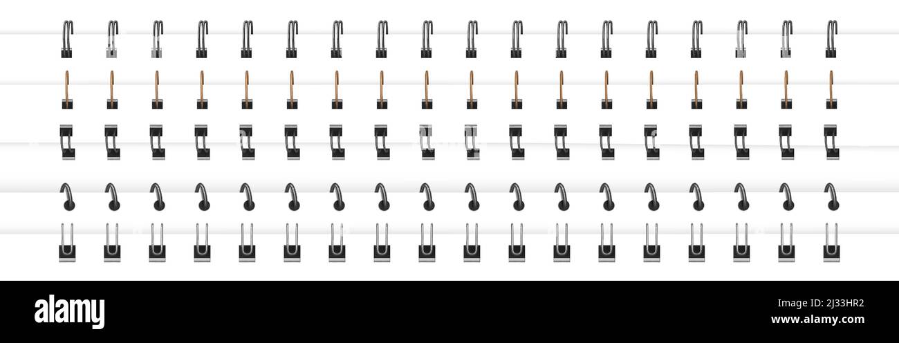 Notebook spirals, wire steel ring bindings and springs for calendar ...