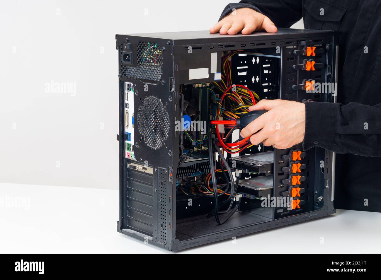 The components of a personal computer system hi-res stock photography ...