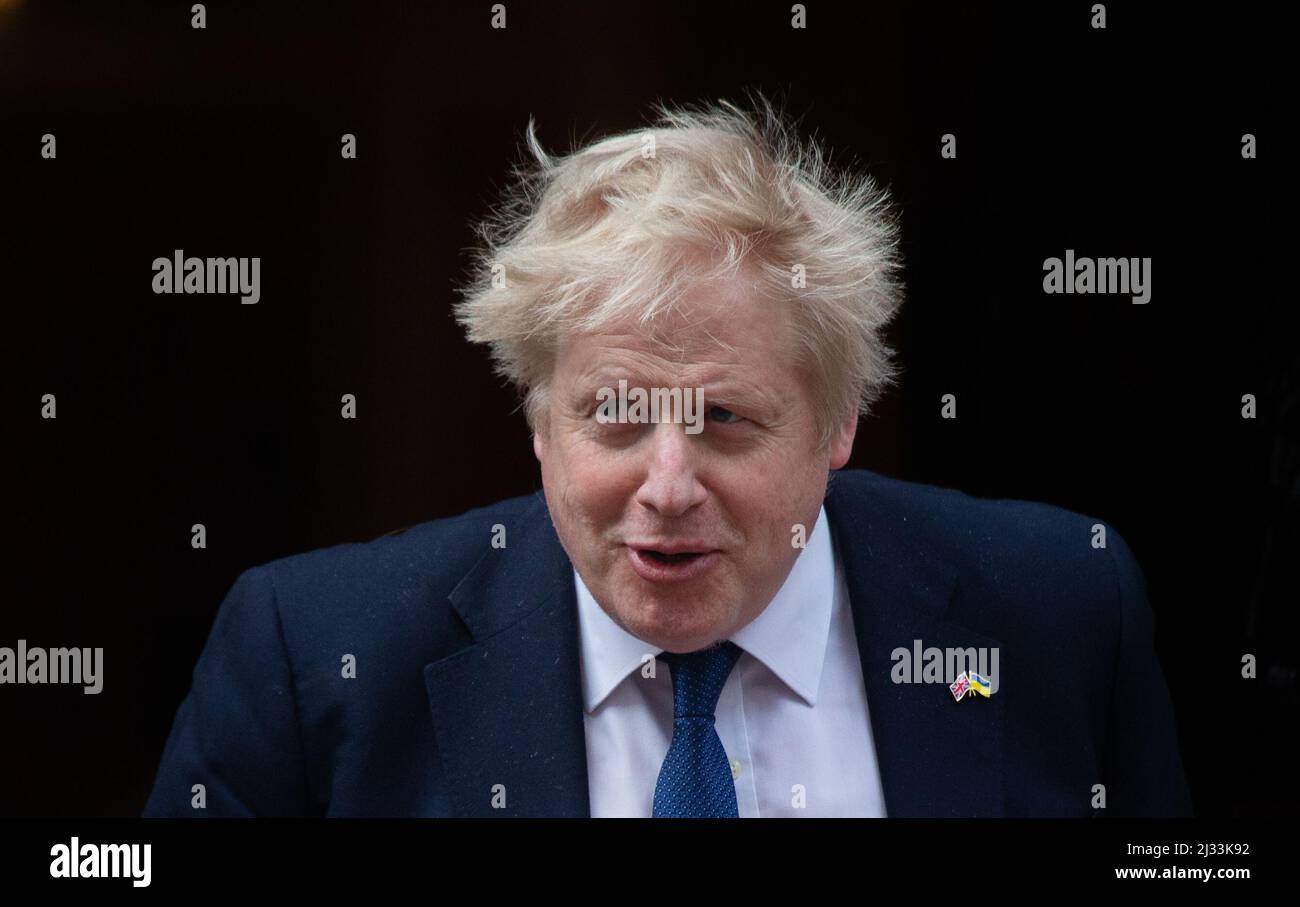 London, England, UK. 5th Apr, 2022. UK Prime Minister BORIS JOHNSON ...