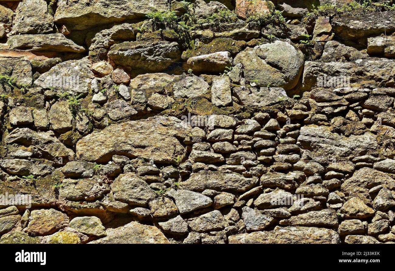 Ancient stone wall, Rio, Brazil Stock Photo - Alamy