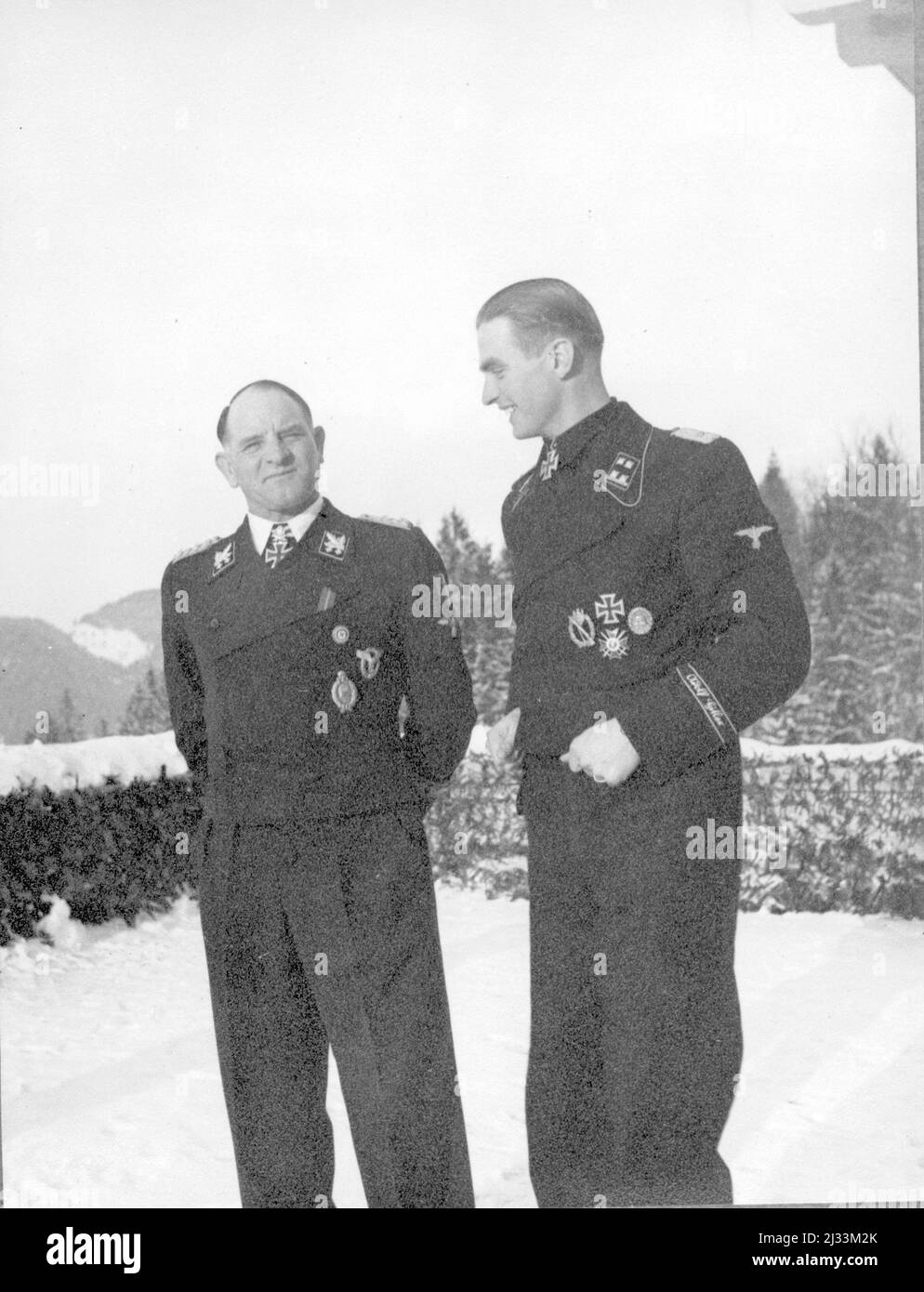 Sepp Dietrich and Max Wünsche. Eva Braun's Photo Albums, ca. 1913 - ca ...