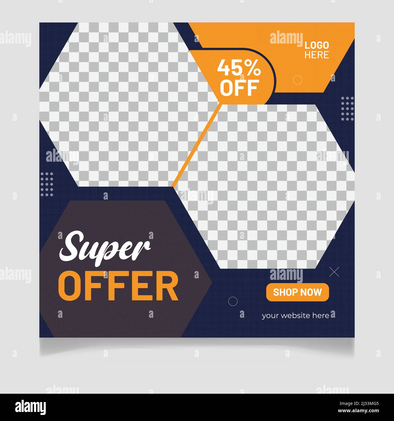 Super offer social media post template Stock Vector Image & Art - Alamy