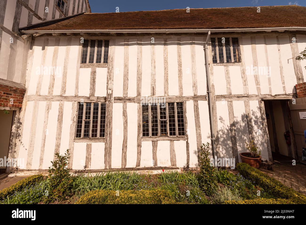Old timber framed houses in Lavenham, UK Stock Photo - Alamy